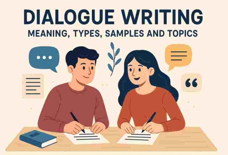 Dialogue Writing: Meaning, Types, Rules, Samples & Topics
